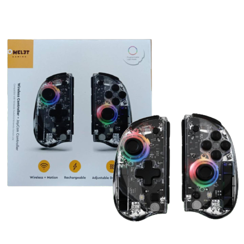 Omelet Nintendo Switch Wireless JoyCon Controller Transparent | PLAYe
