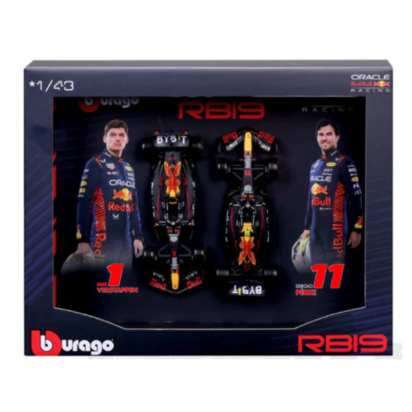 Bburago 1:43 Red Bull RB19 F1 Twin Pack | PLAYe