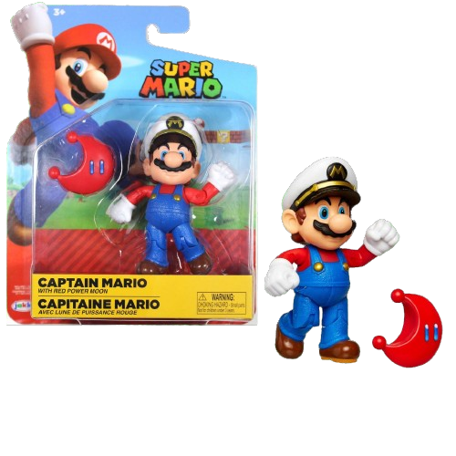 World of Nintendo 4" Fig W17 Captain Mario | PLAYe
