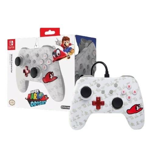 Nintendo Switch Powera Wired Controller - Mario Odyssey | PLAYe