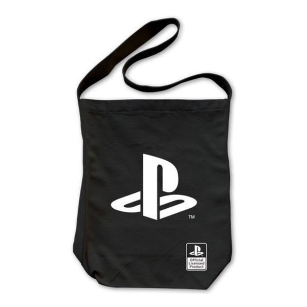 Playstation Logo Shoulder Tote Bag Black | PLAYe