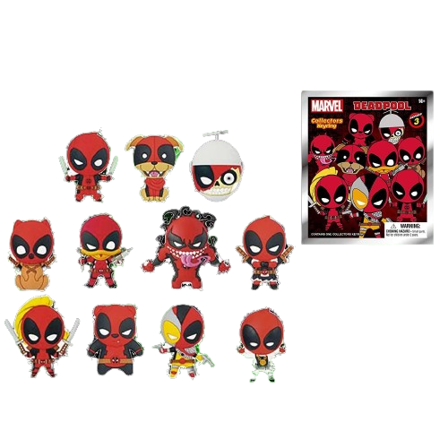Deadpool Series 3 3-D Figural Key Chain Blind Box | PLAYe