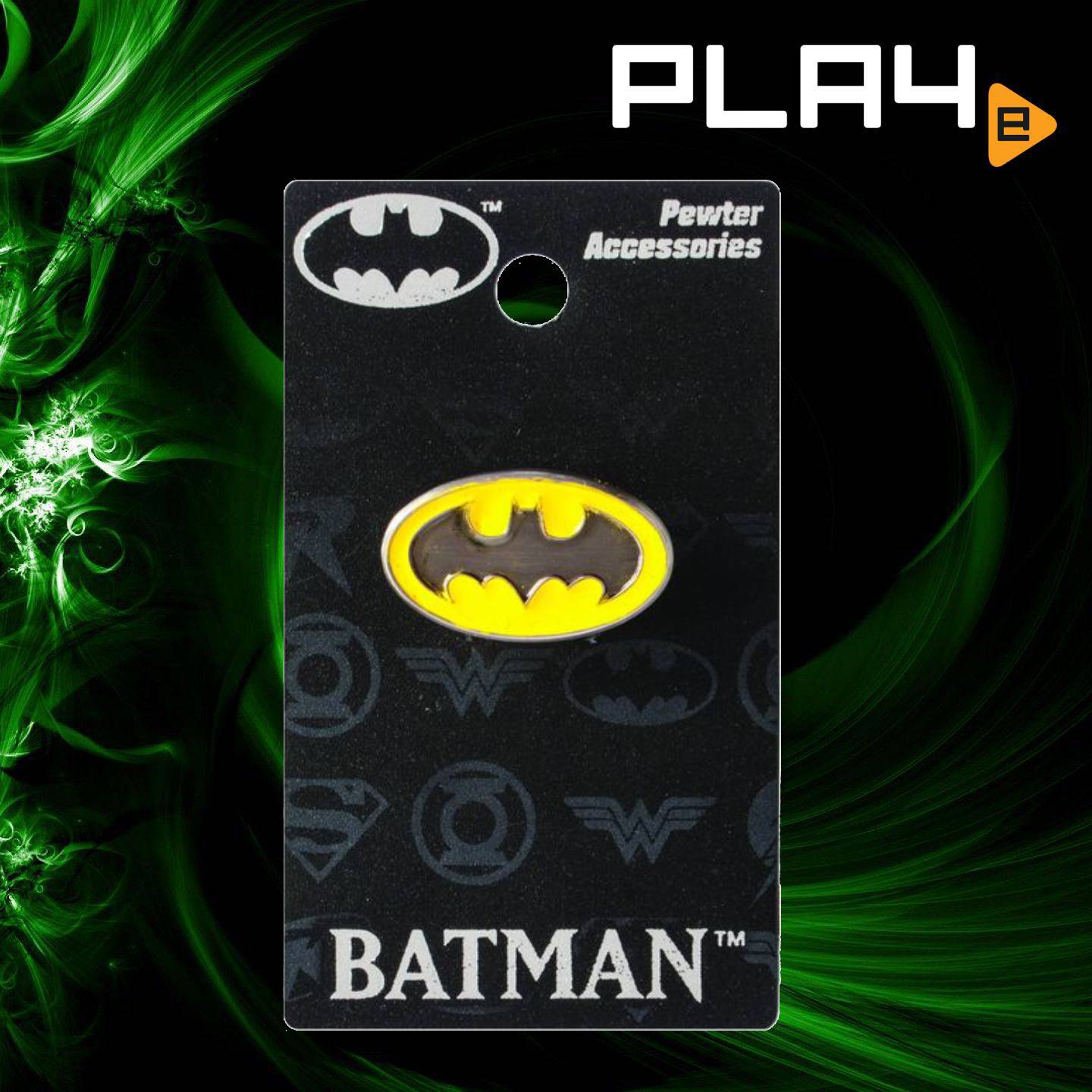 Batman Colored Logo Pewter Pin | PLAYe