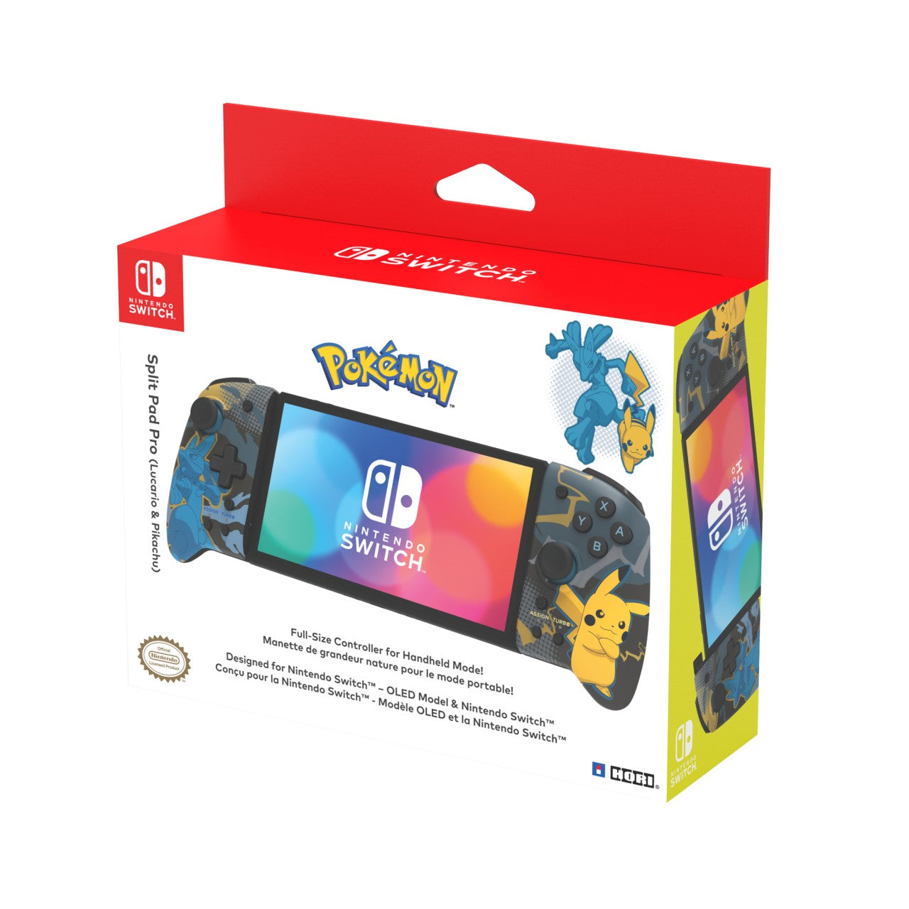 Nintendo Switch Hori Split Pad Pro Lucario & Pikachu | PLAYe